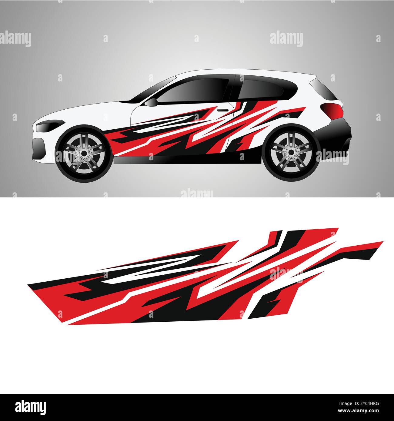 car wrap stripe sticker design vector Stock Vector Image & Art - Alamy