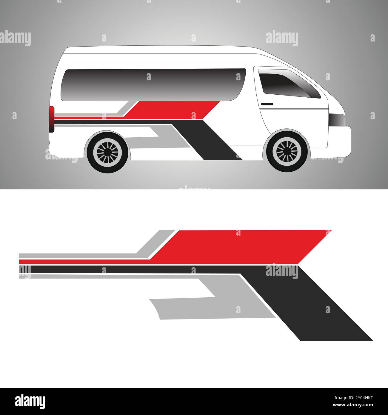 mini bus car body wrap design vector Stock Vector Image & Art - Alamy