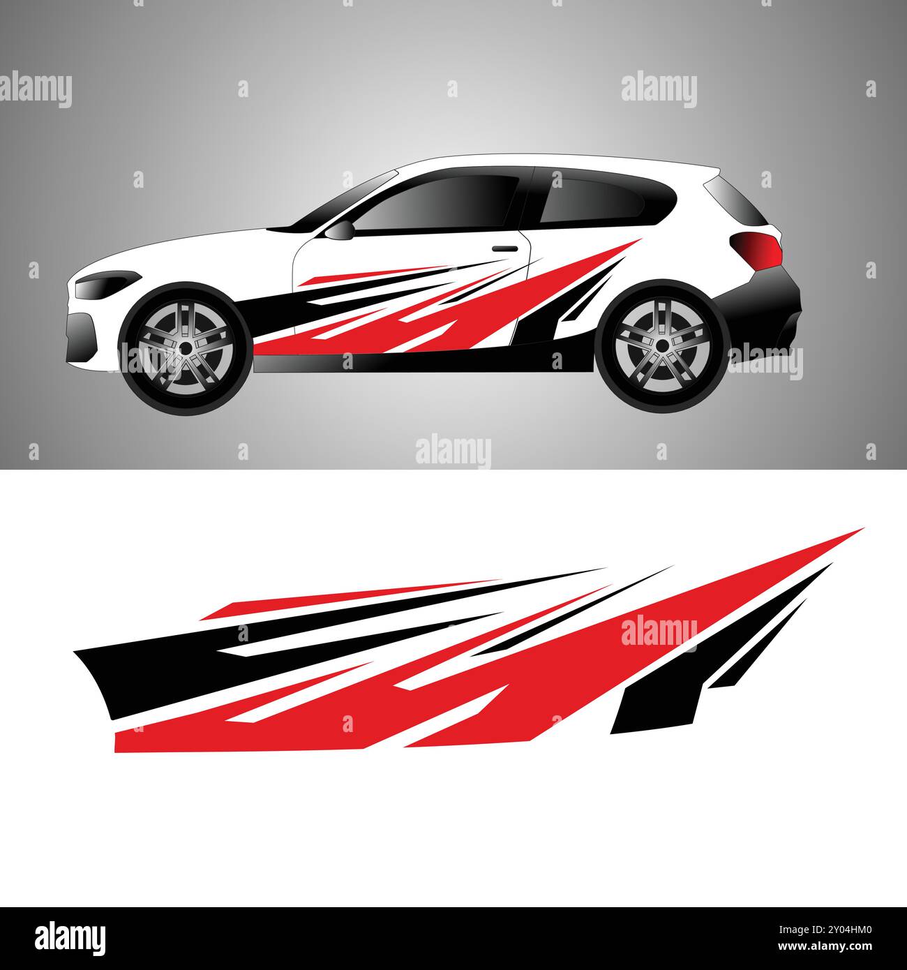 car wrap stripe sticker design vector Stock Vector Image & Art - Alamy
