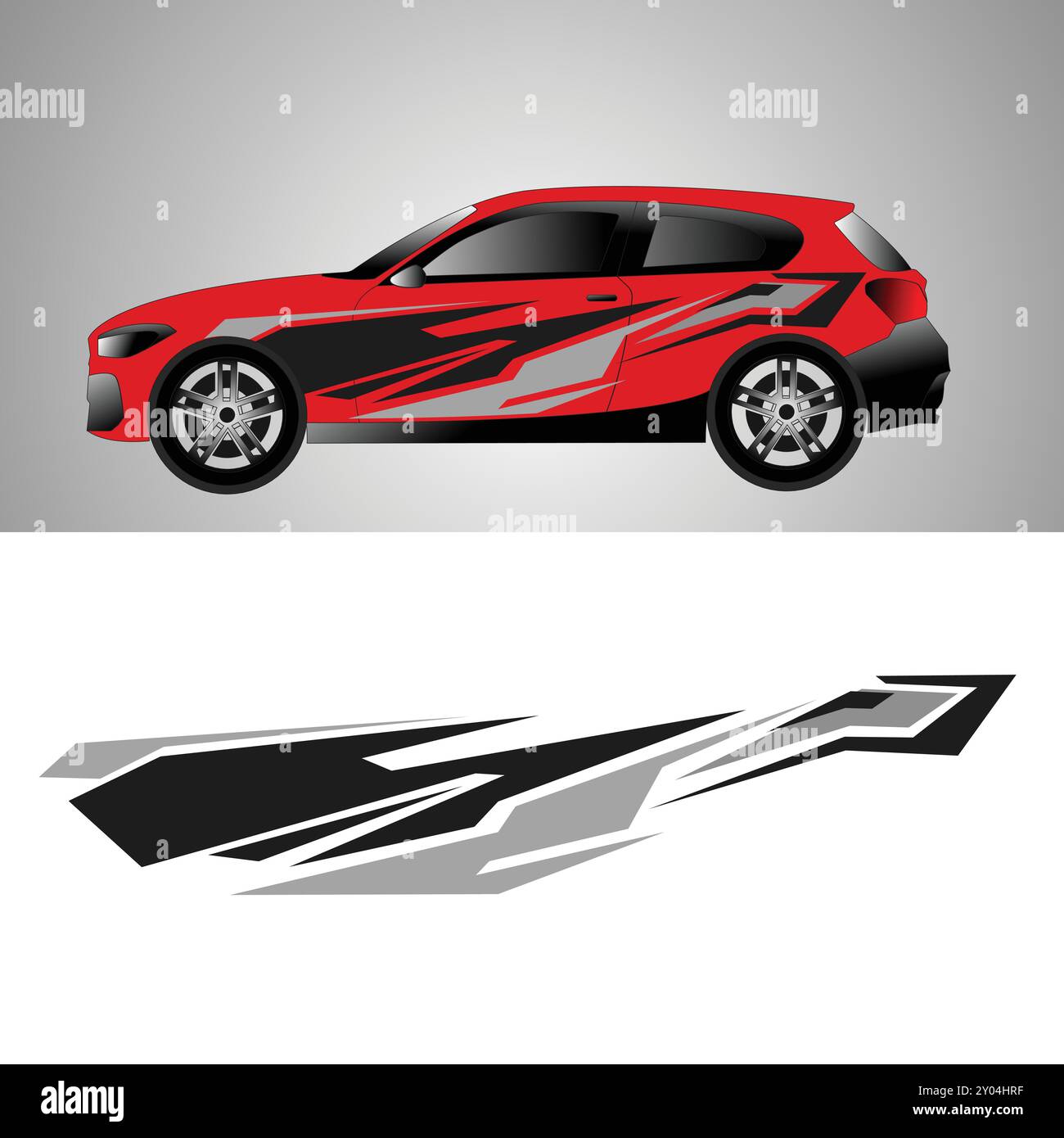 car wrap stripe sticker design vector Stock Vector Image & Art - Alamy