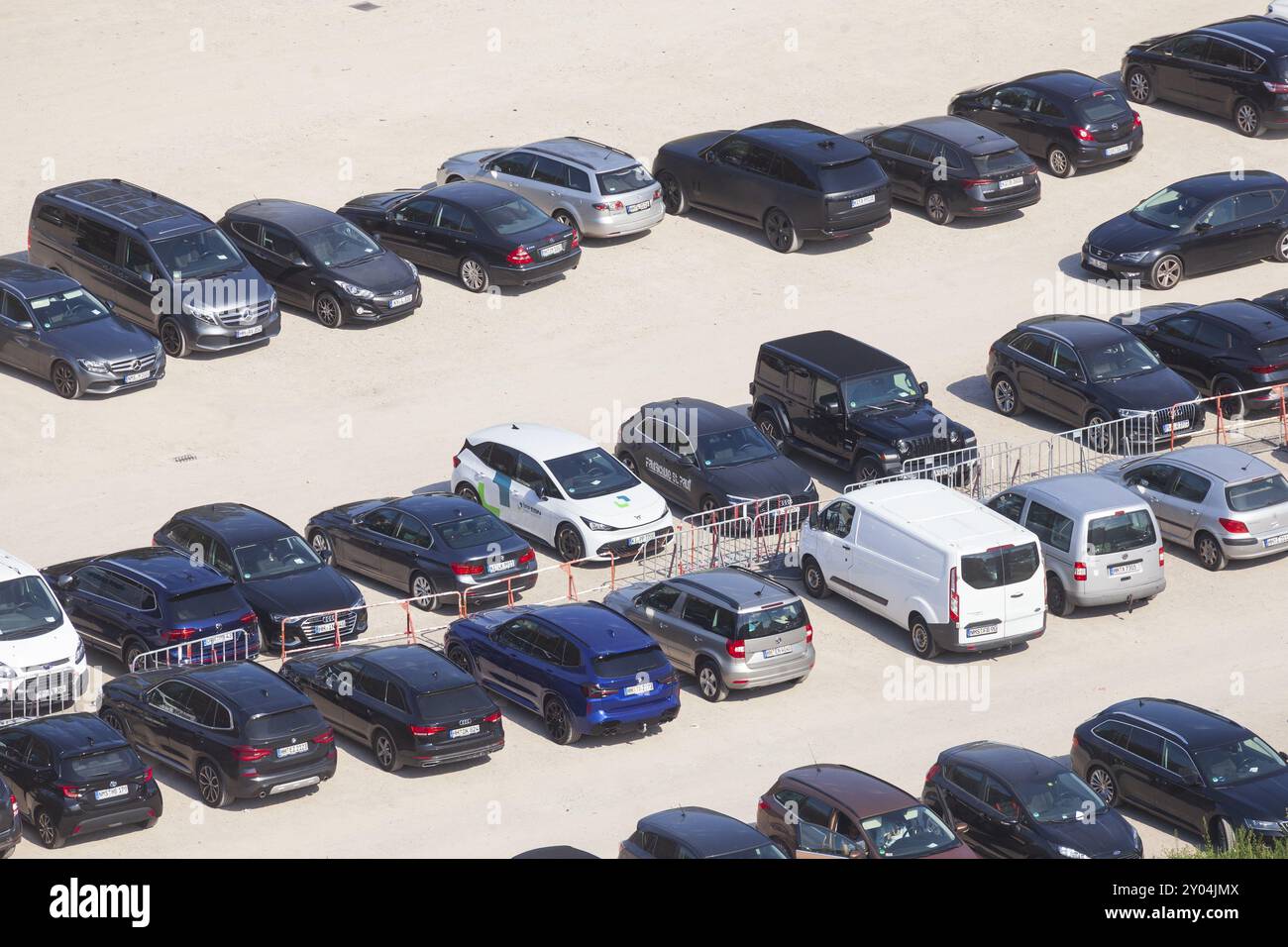 Car park with many cars, Hamburg, Germany, Europe Stock Photo - Alamy