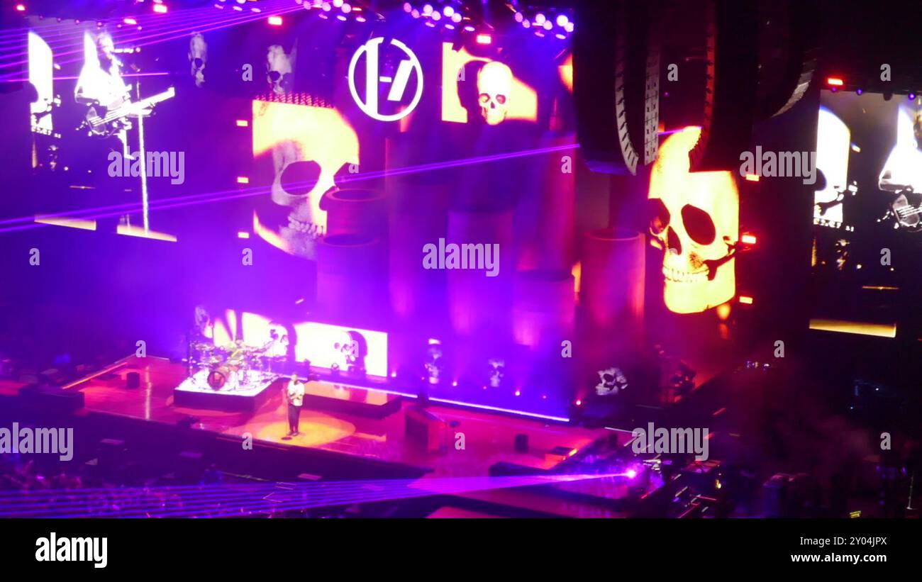 Inglewood, California, USA 28th August 2024 Josh Dunn and Tyler Joseph ...