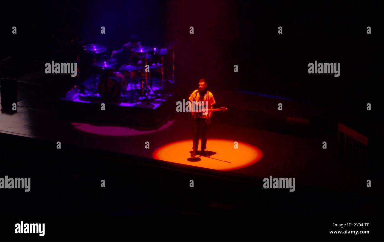 Inglewood, California, USA 28th August 2024 Tyler Joseph performs at ...