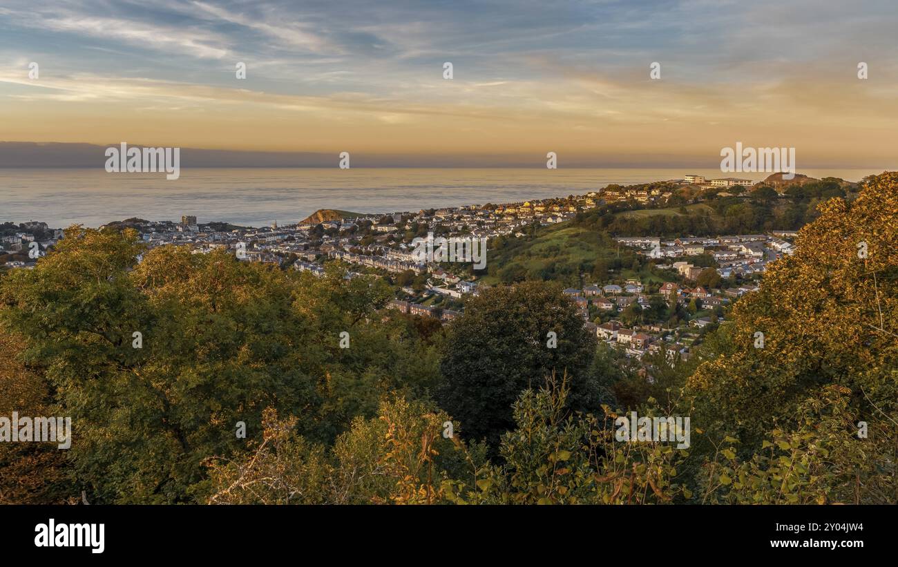 Evening light over Ilfracombe, North Devon, England, UK Stock Photo - Alamy