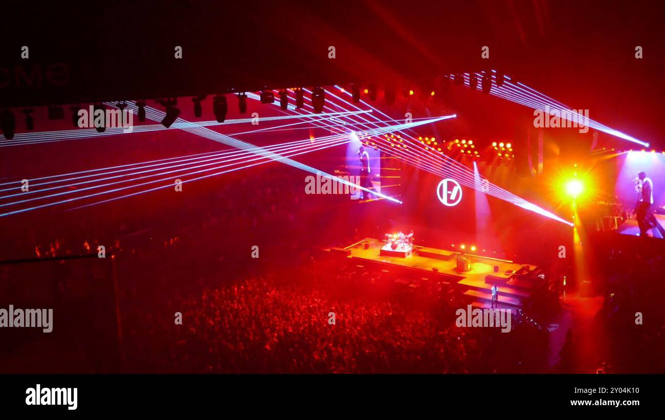 Inglewood, California, USA 28th August 2024 Josh Dunn and Tyler Joseph ...