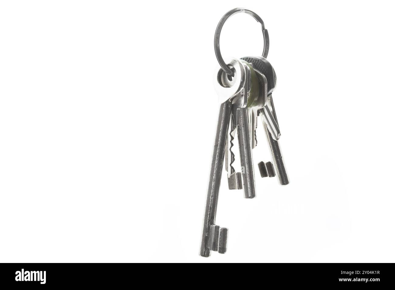 Key ring with used keys Stock Photo - Alamy