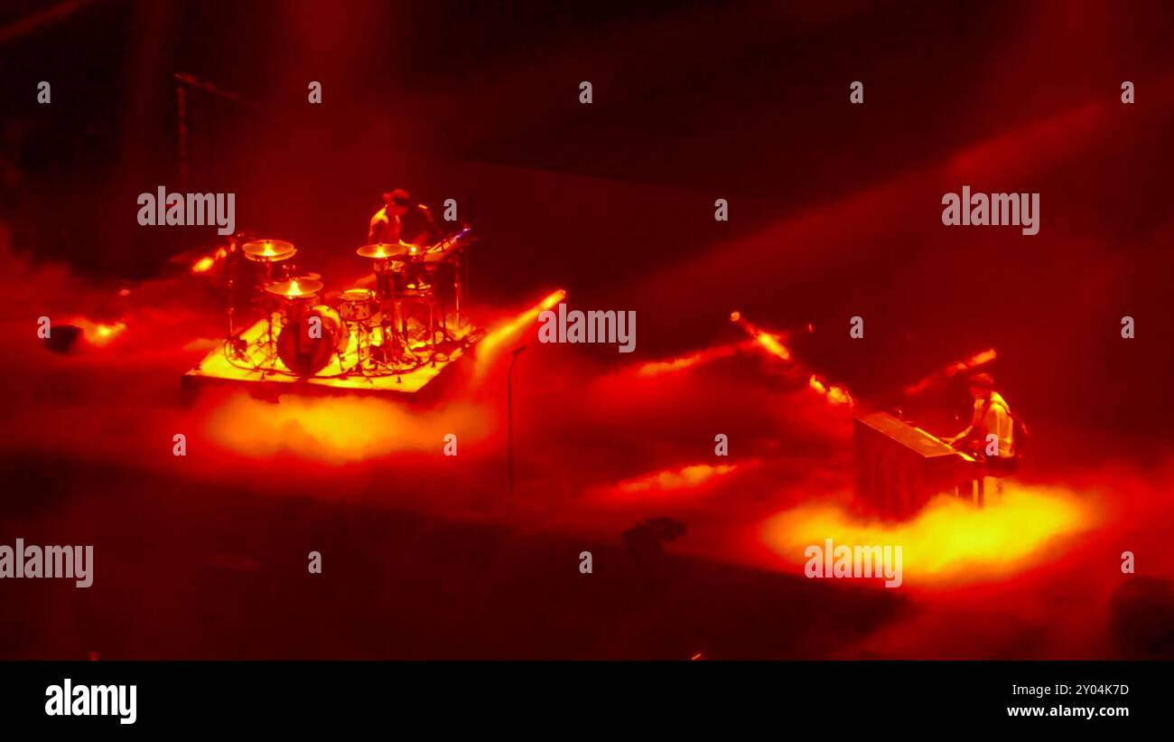 Inglewood, California, USA 28th August 2024 Josh Dunn and Tyler Joseph ...