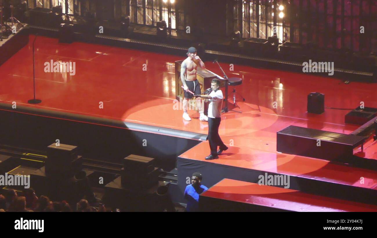 Inglewood, California, USA 28th August 2024 Josh Dunn and Tyler Joseph ...