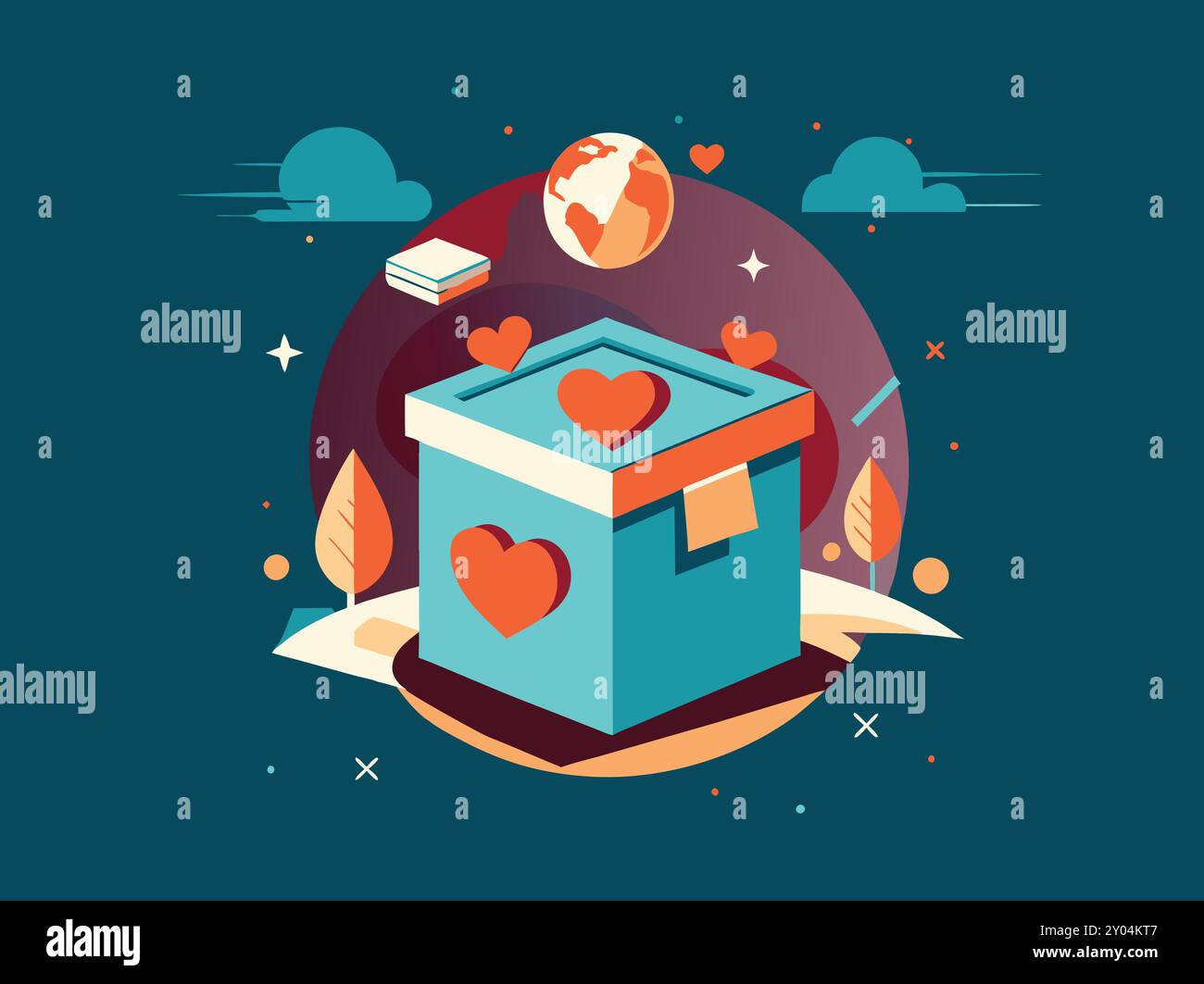 International Day Of Charity Box Donation Stock Vector Image & Art - Alamy