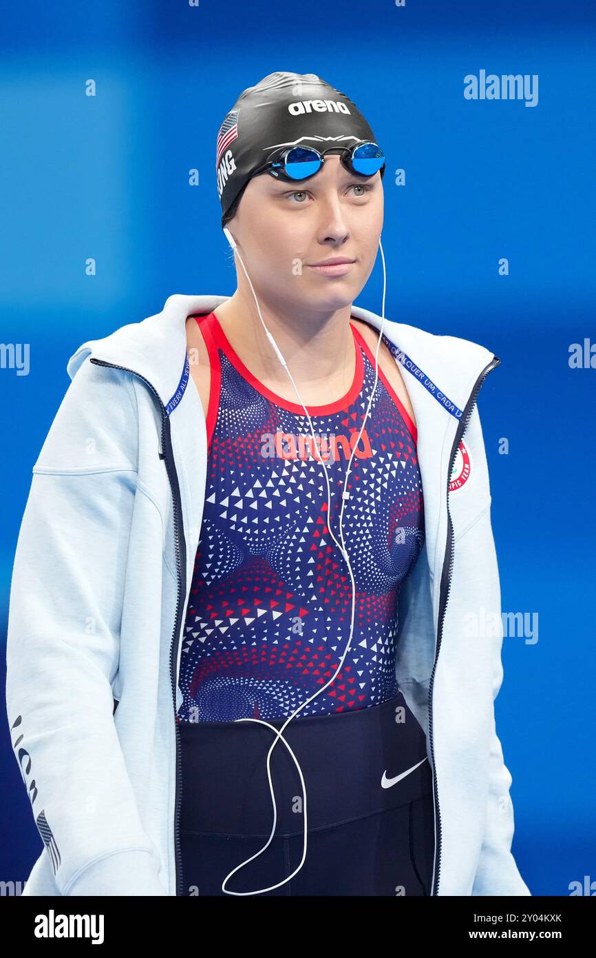 Nanterre, France. 31st Aug, 2024. LONG Jessica (USA) Swimming : Women's ...