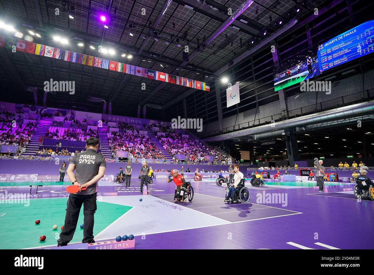 Paris, France. 31st Aug, 2024. General View Boccia : Men's Individual ...