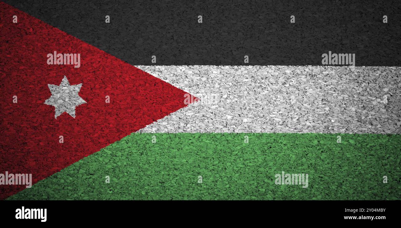 Flag jordan jordanian banner on hi-res stock photography and images - Alamy