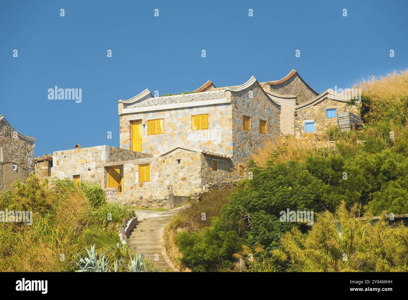 A beautifully constructed Fujian style brick house on Juguang island on ...