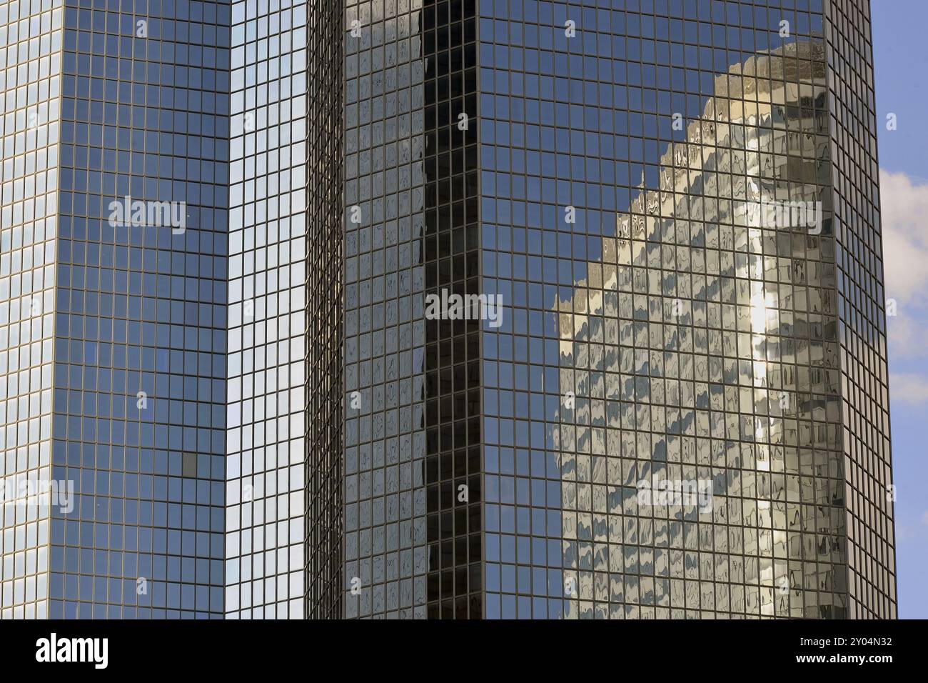 High-rise buildings in La Defence with reflection Stock Photo - Alamy