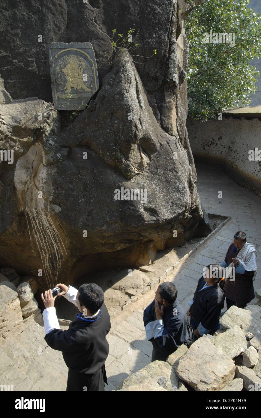 Gom Kora temple, a sacred meditation site of Guru Rimpoche, north of ...