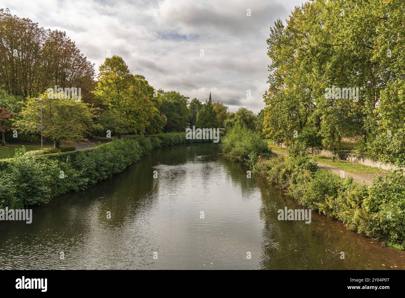 The River Tone in Taunton, Somerset, England, UK Stock Photo - Alamy
