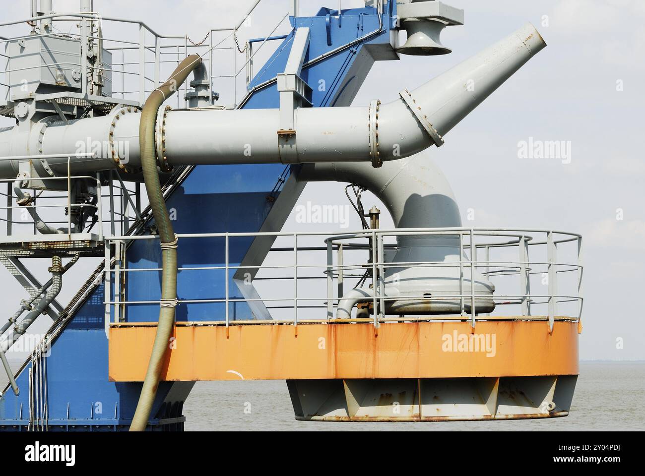 Details of the dredging vessel Baltic Sea Stock Photo - Alamy