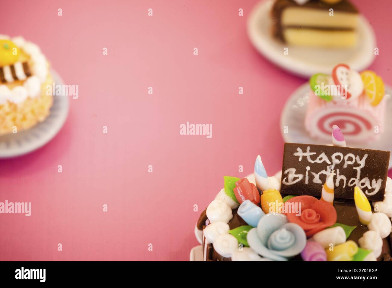 Happy Birthday Cakes Stock Photo - Alamy