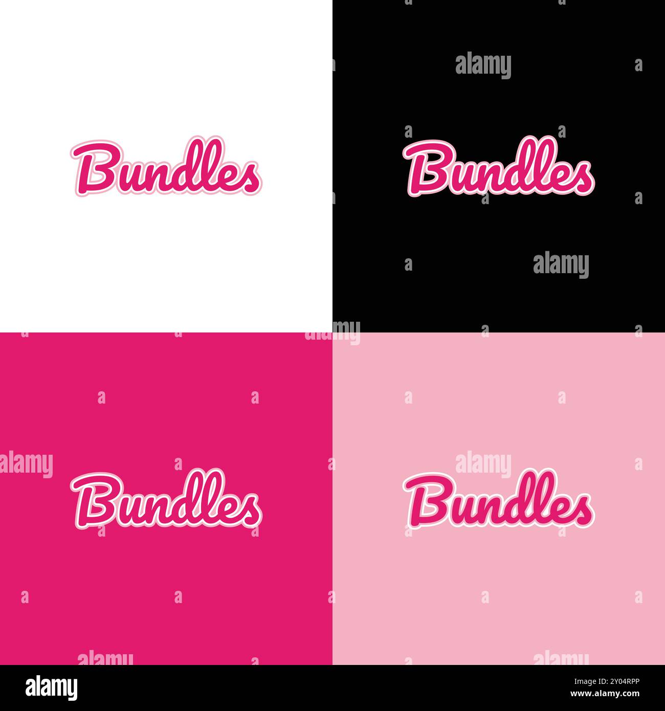 Bundles fun Word mark logo Stock Vector Image & Art - Alamy
