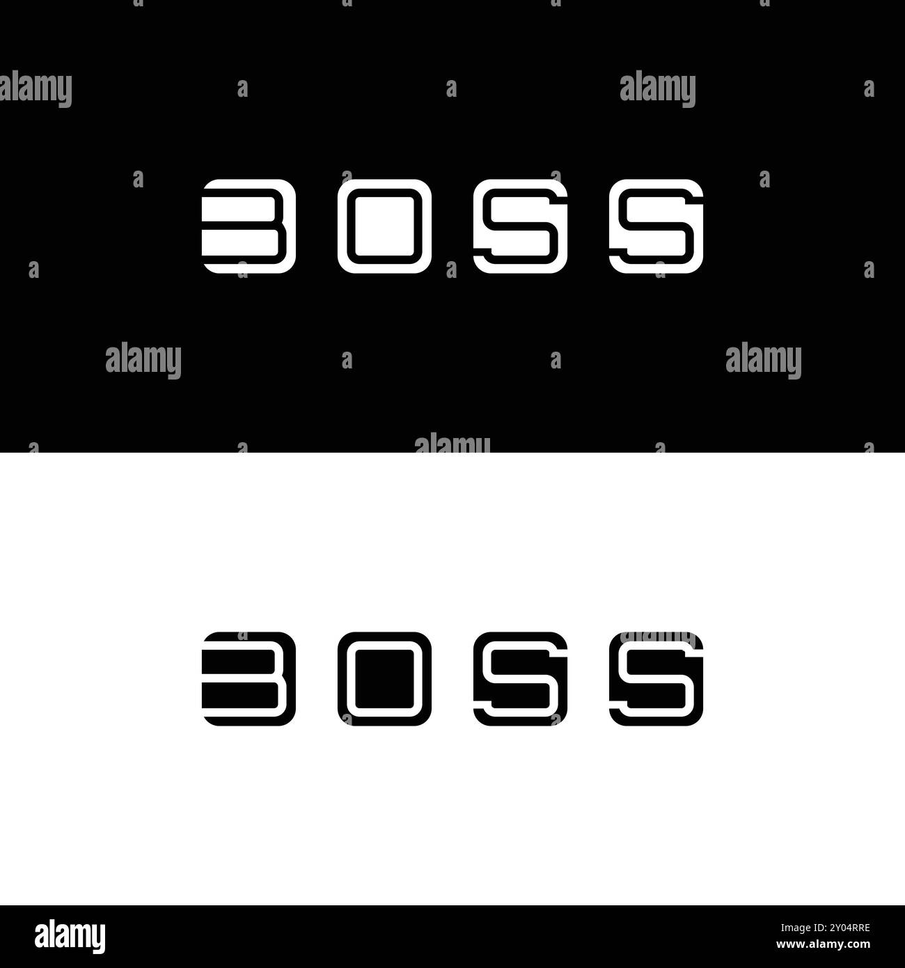 Boss Word Mark Logo Design Stock Vector Image & Art - Alamy