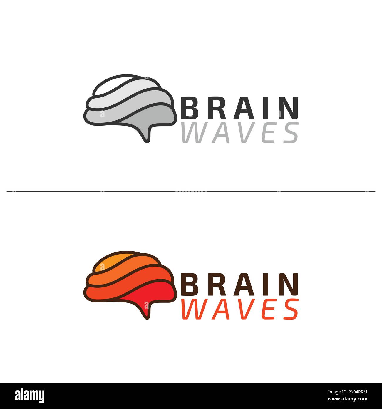 Brain Waves logo Design Stock Vector Image & Art - Alamy
