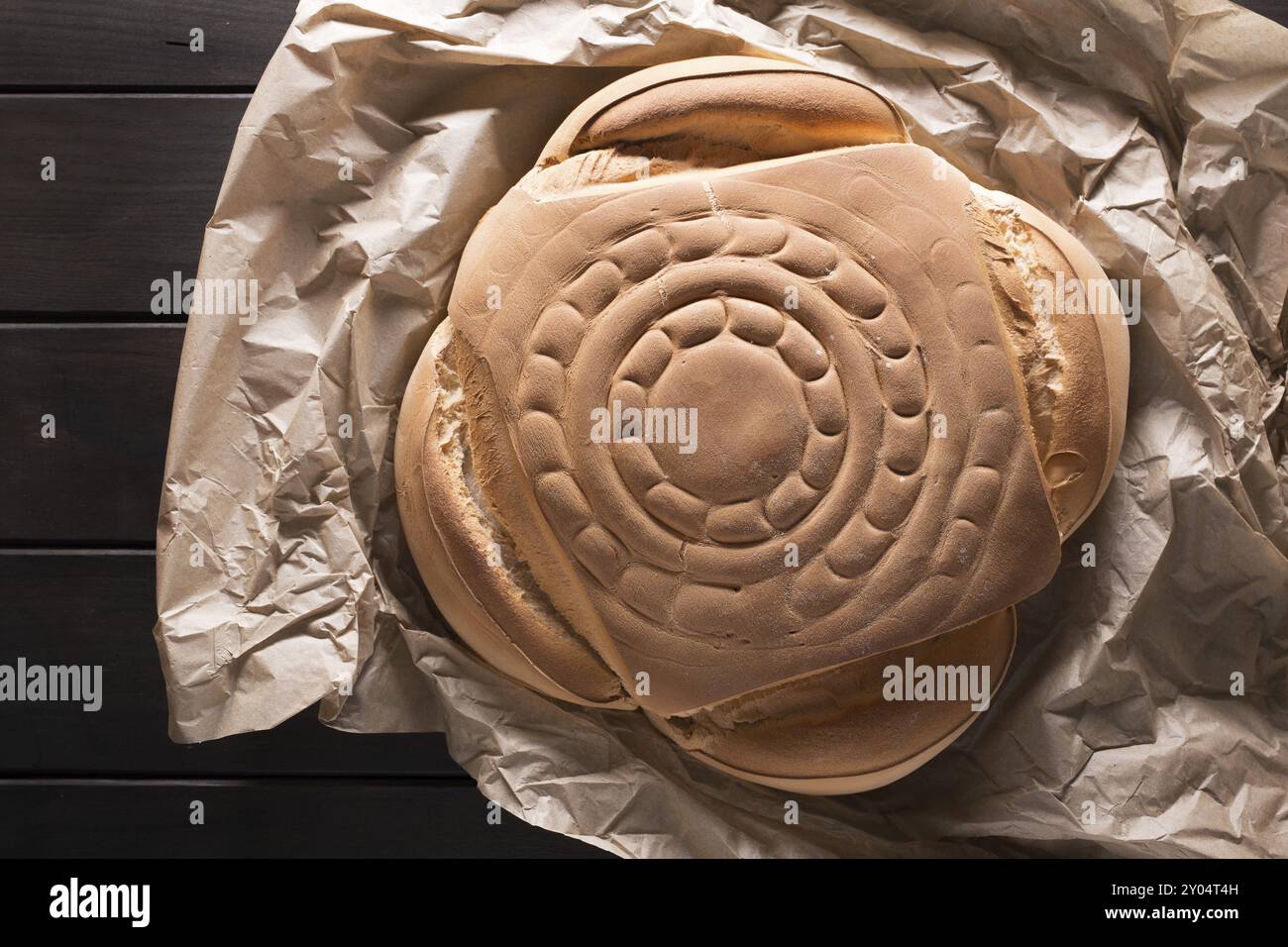 Rustic bread from Spain called candeal. Dense and firm white bread made ...