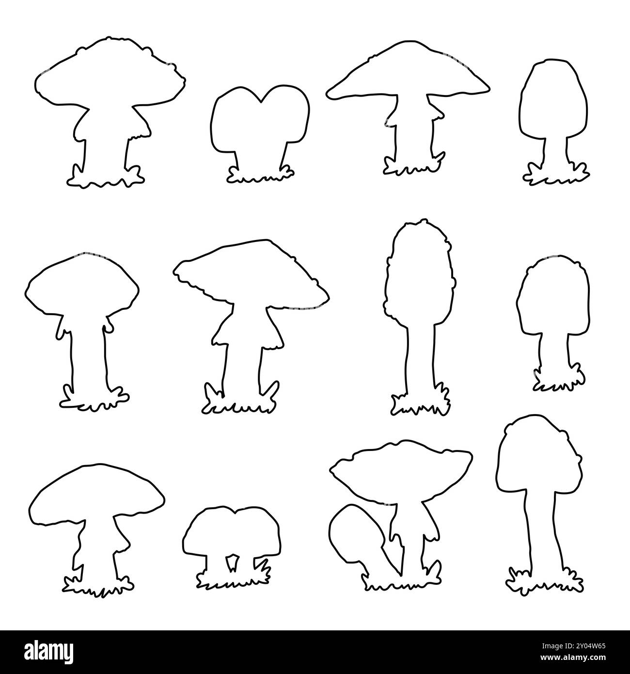 Toadstool art Black and White Stock Photos & Images - Alamy