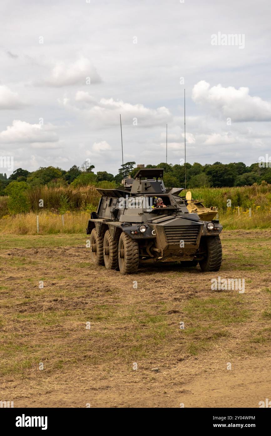 Vintage army tank on display at a world war 2 re-enactment Stock Photo ...
