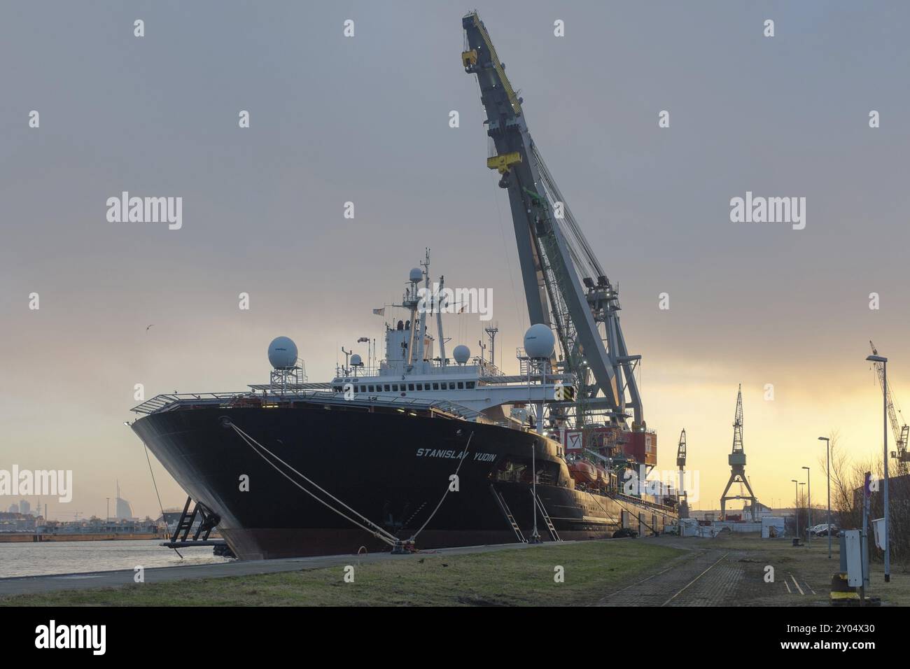 Ship Stanislav Yudin in Bremerhaven Stock Photo - Alamy