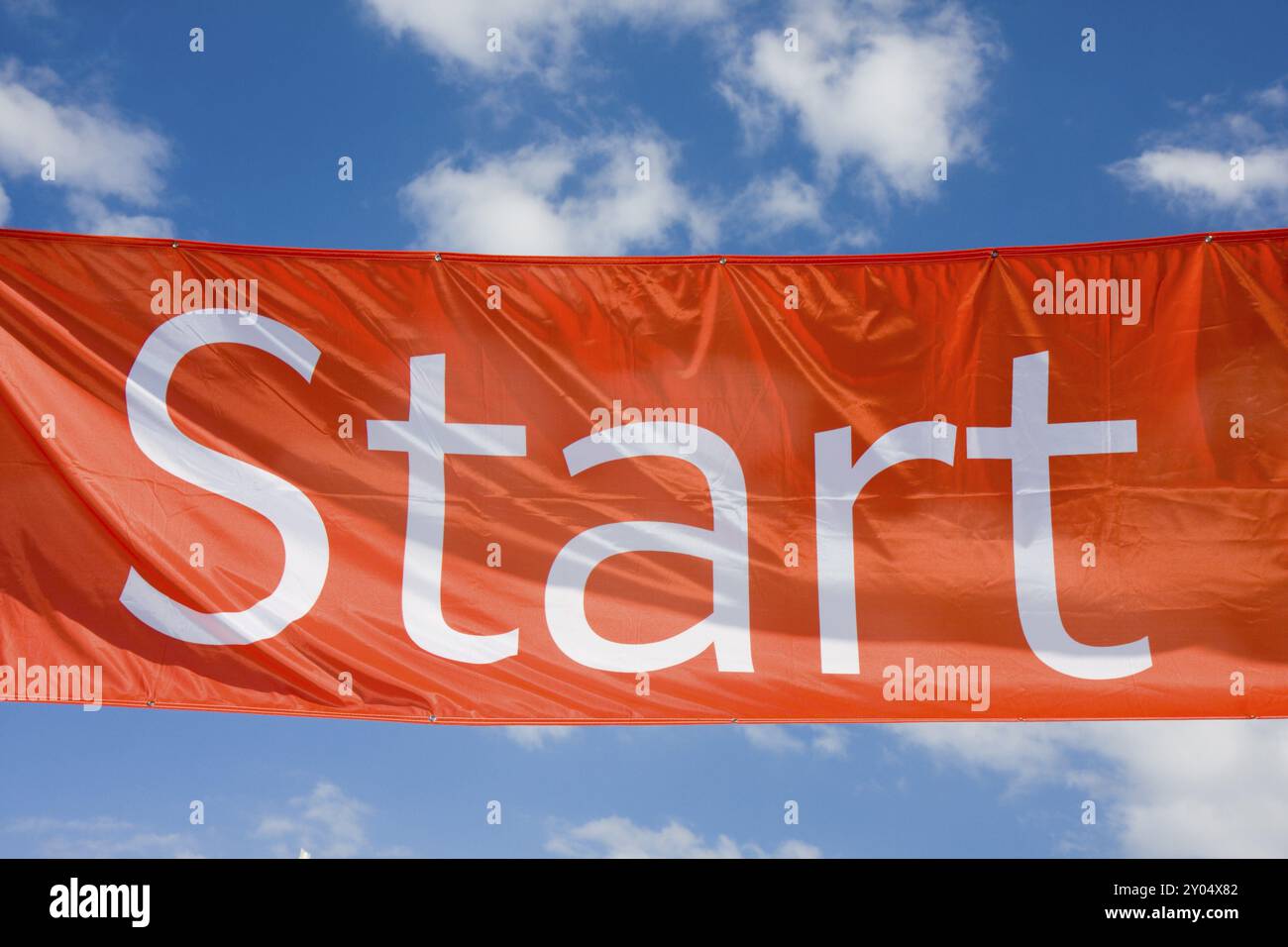 Start line of a marathon race Stock Photo - Alamy