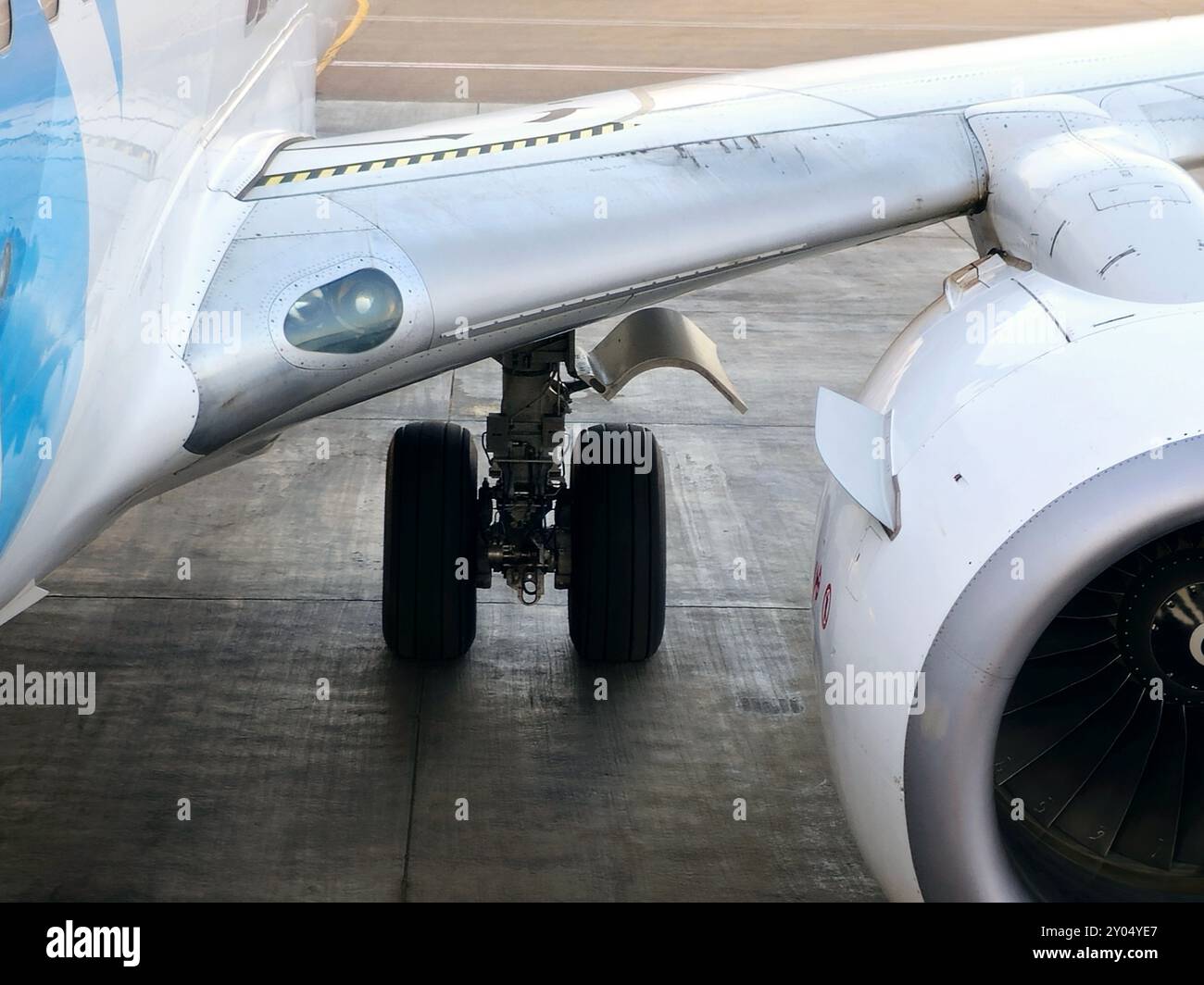 Cairo, Egypt, June 3 2024: Wheels and part of body and engine of an ...