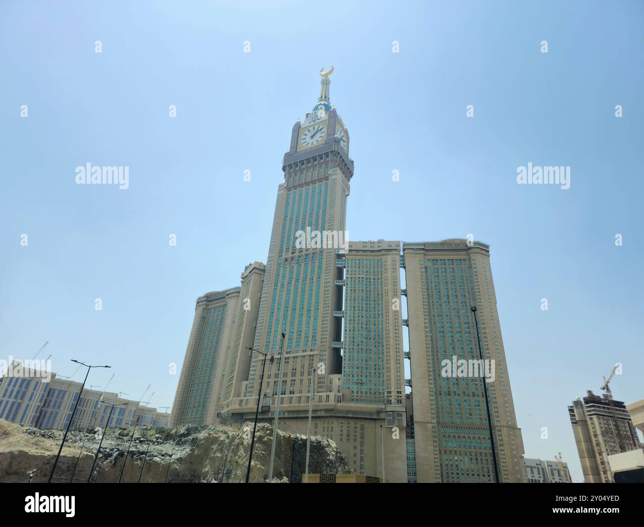 Mecca, Saudi Arabia, June 4 2024: The Clock Towers near Kaaba, a ...