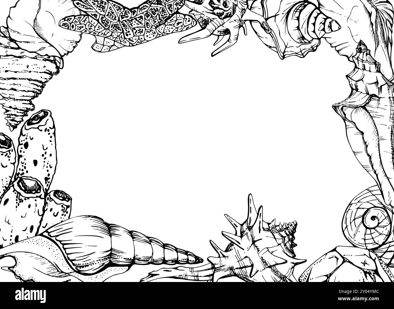 Seaweed cut out Black and White Stock Photos & Images - Alamy