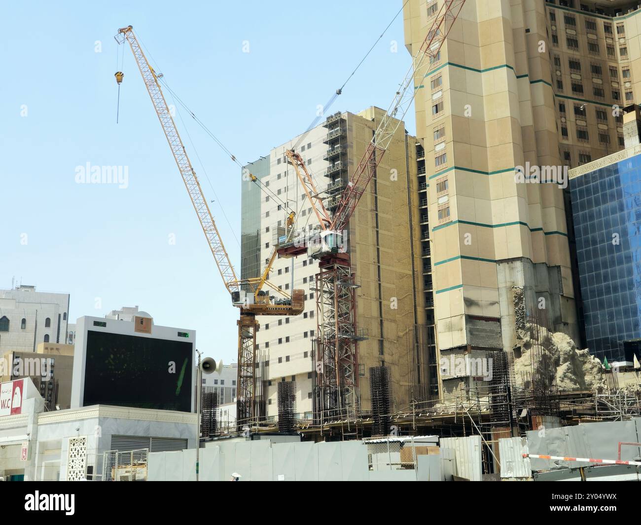 Mecca, Saudi Arabia, June 4 2024: A new building under construction ...