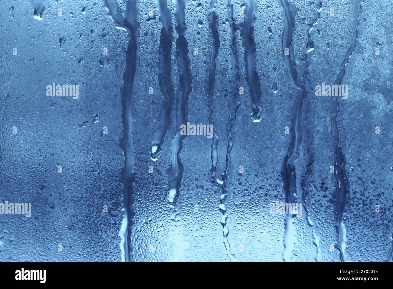Natural water drop on the glass Stock Photo - Alamy