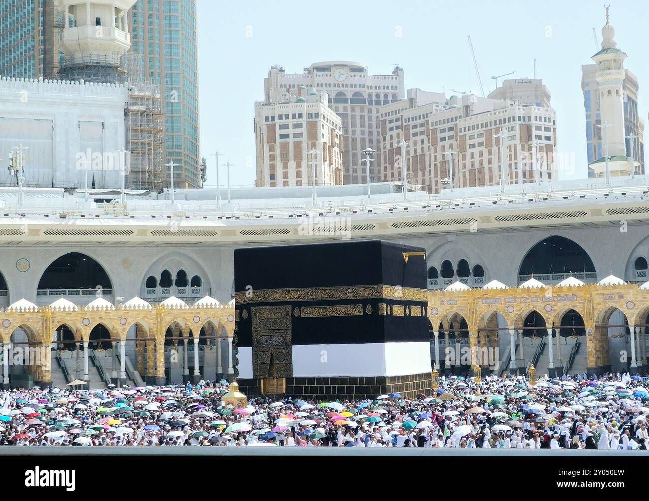 Mecca, Saudi Arabia, June 4 2024: Tawaf around Kaaba in Hajj ...