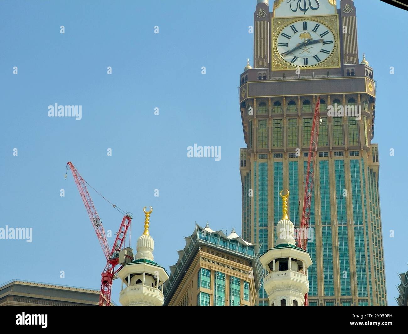Mecca, Saudi Arabia, June 4 2024: The Clock Towers near Kaaba, a ...