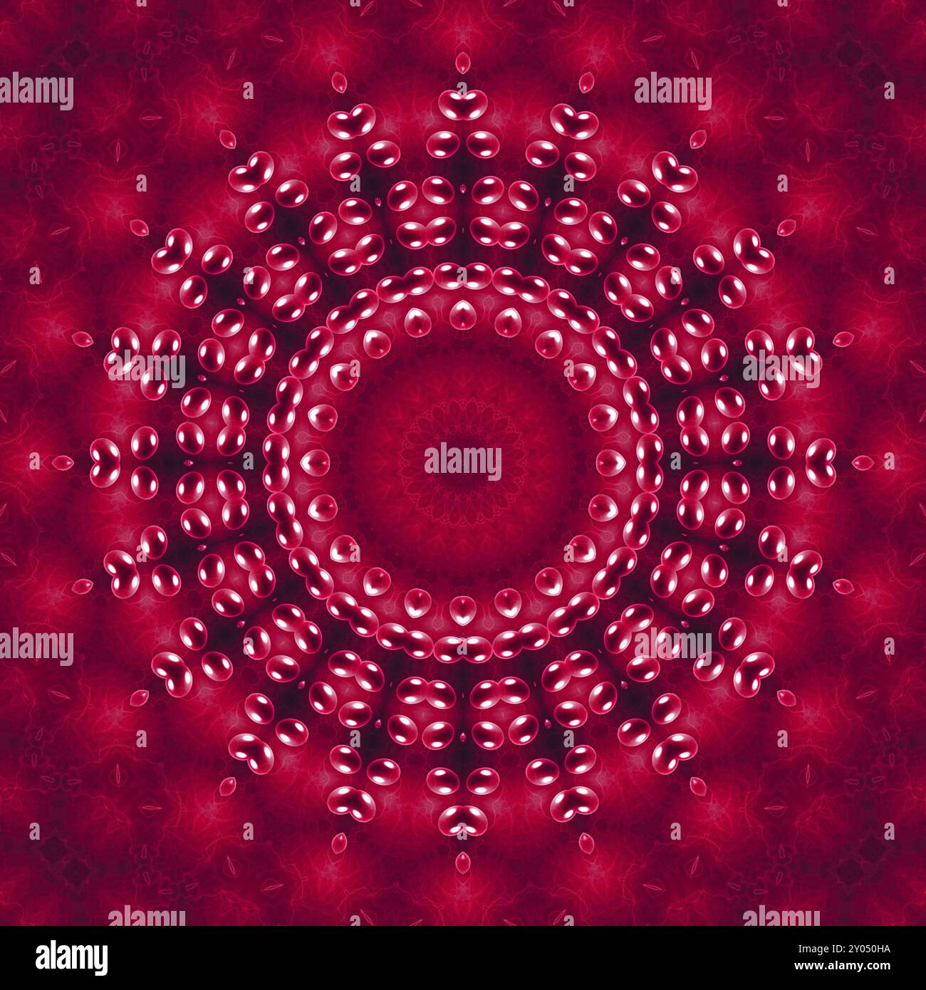 Abstract magic radial pattern with transparent bubbles Stock Photo - Alamy