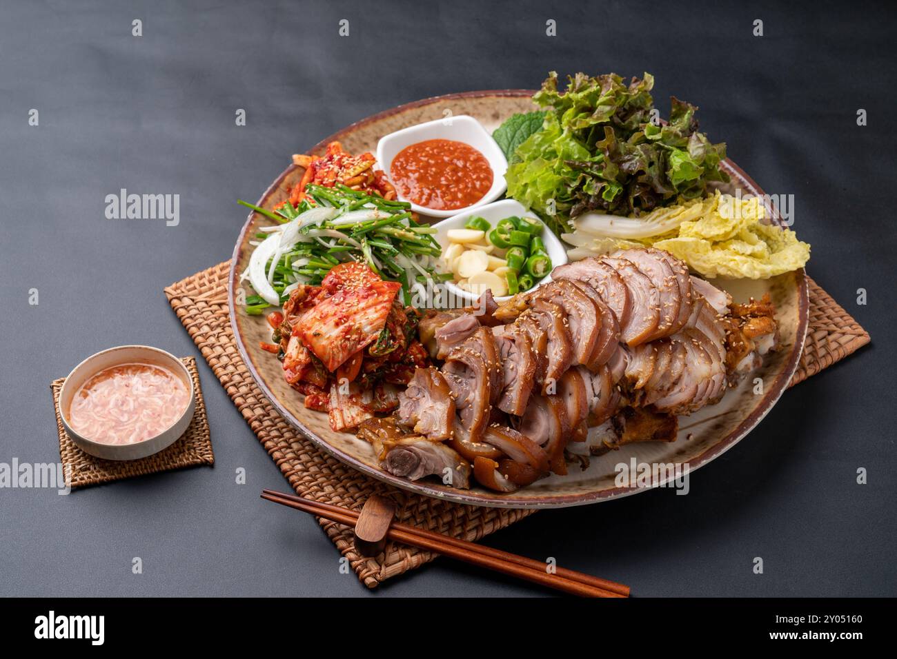Steamed pork feet, jokbal, spicy pork feet, sea snail, seasoned spicy ...