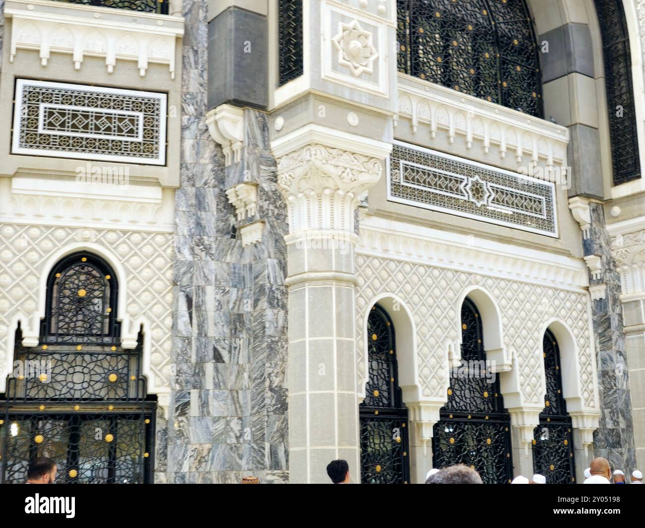 Mecca, Saudi Arabia, June 4 2024: Details of Al Masjid al-Haram, the ...