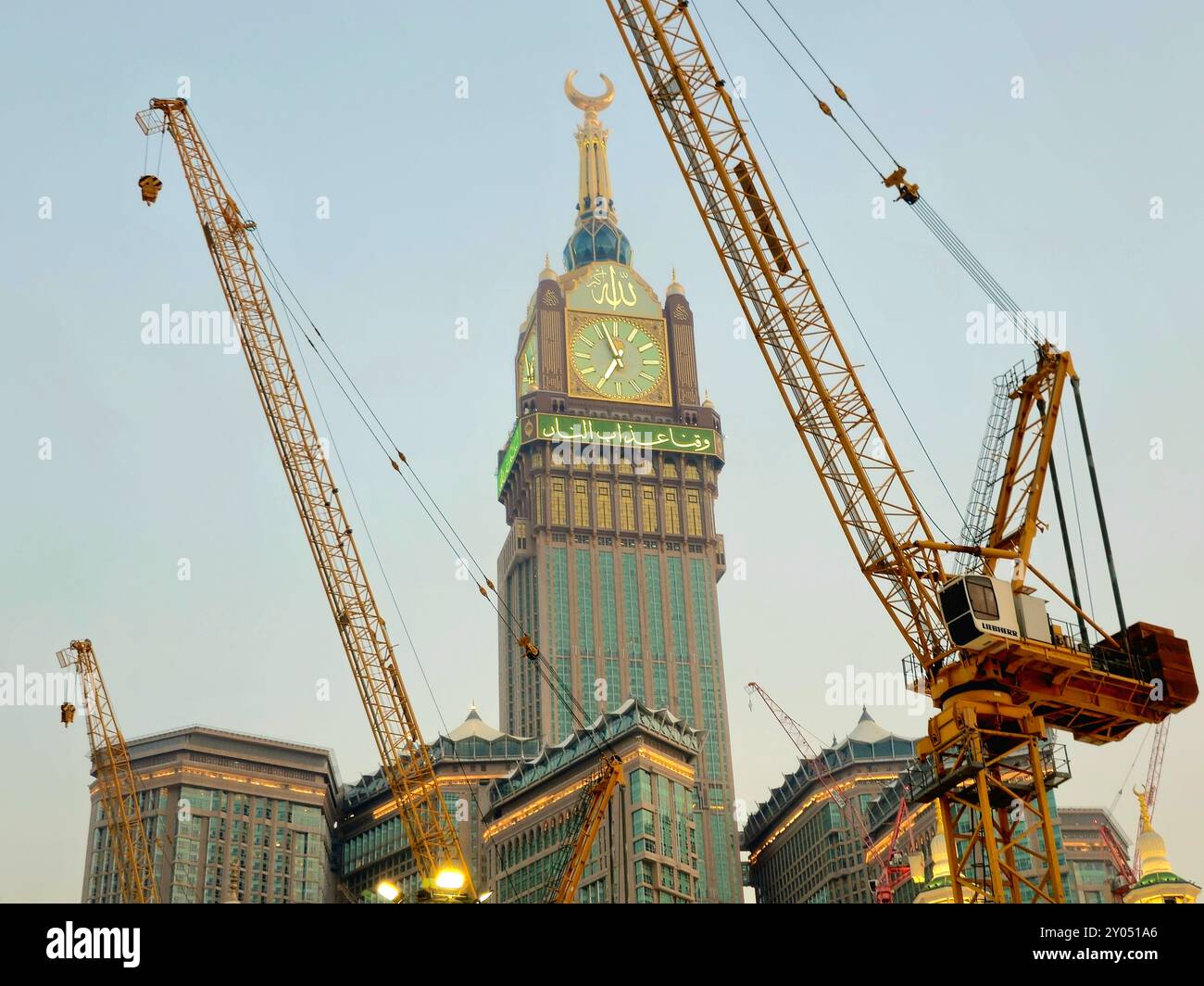 Mecca, Saudi Arabia, June 4 2024: The Clock Towers near Kaaba, a ...