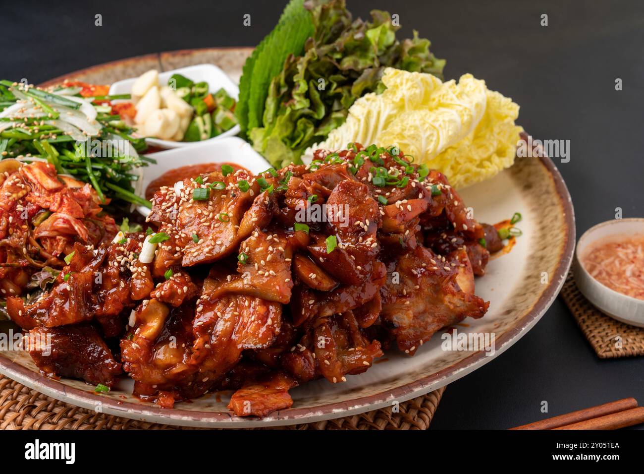 Steamed pork feet, jokbal, spicy pork feet, sea snail, seasoned spicy ...