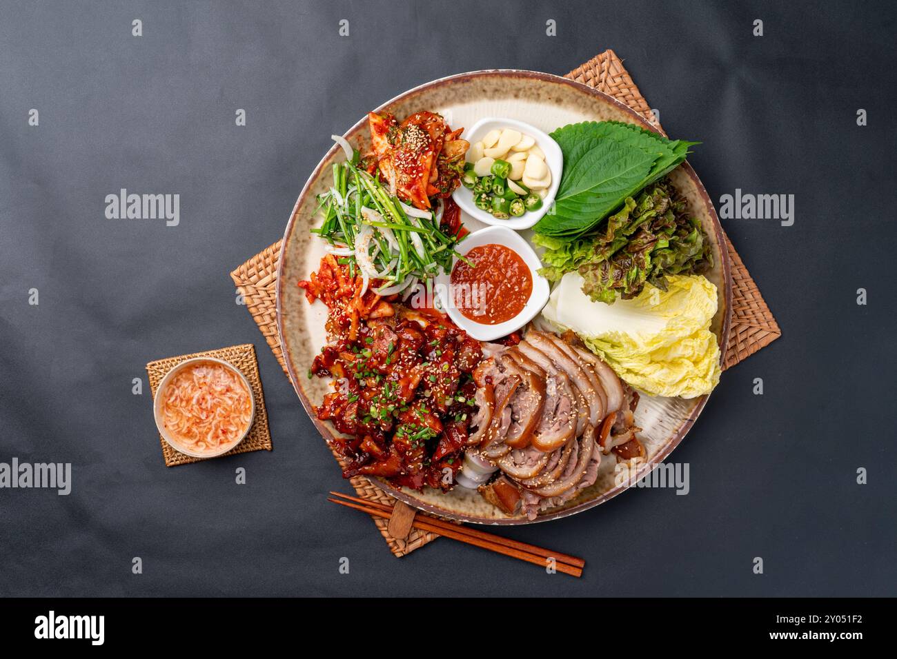 Steamed pork feet, jokbal, spicy pork feet, sea snail, seasoned spicy ...