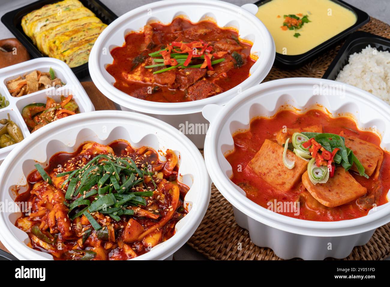 Korean food, spam, pork, spicy, red pepper paste, stew, squid, stir-fry ...