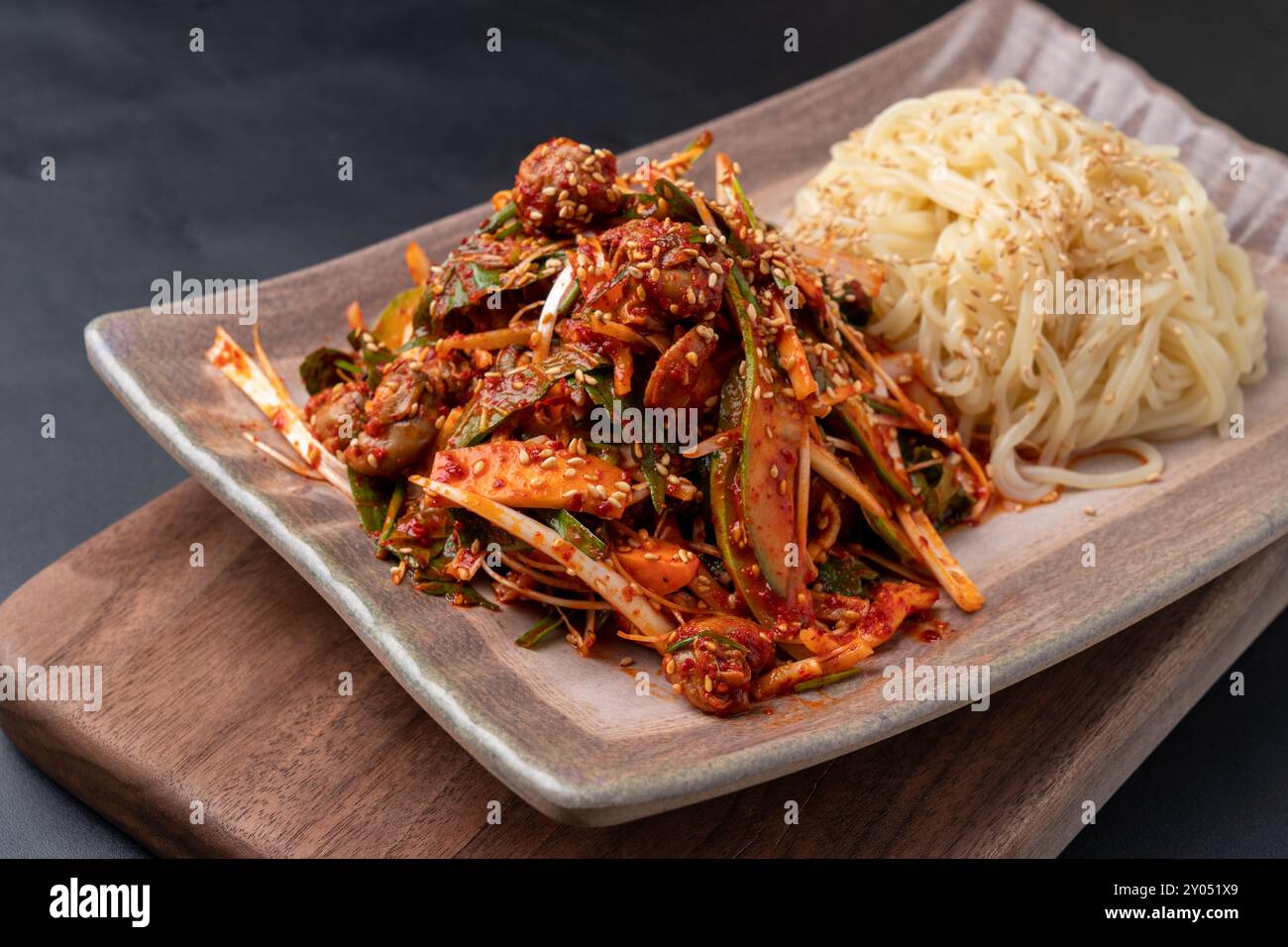 Steamed pork feet, jokbal, spicy pork feet, sea snail, seasoned spicy ...