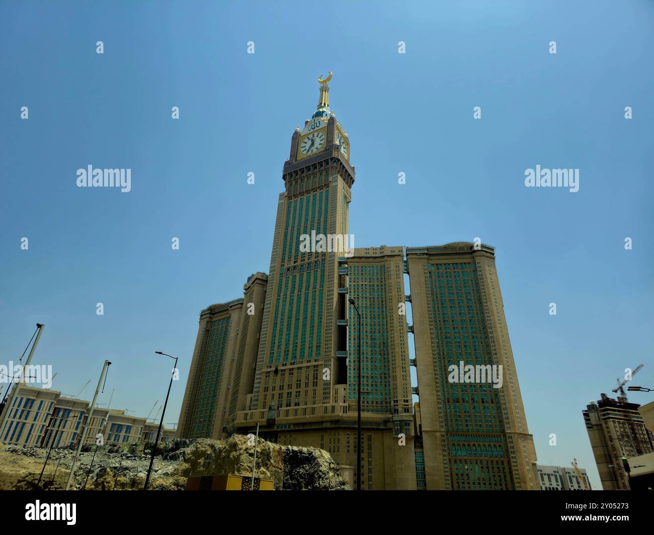 Mecca, Saudi Arabia, June 5 2024: The Clock Towers near Kaaba, a ...