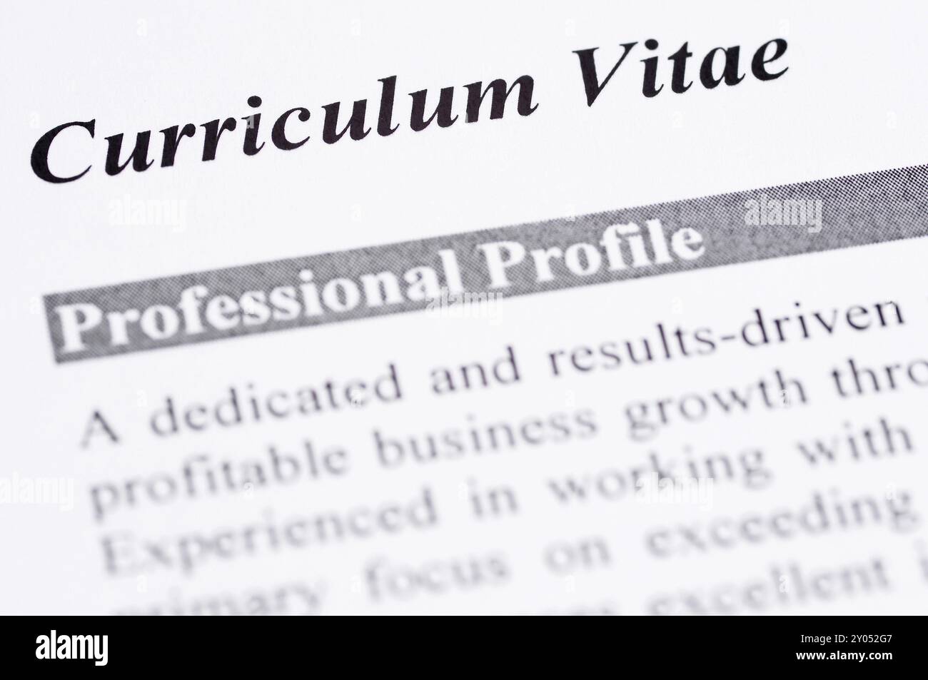 Professional biographies hi-res stock photography and images - Alamy