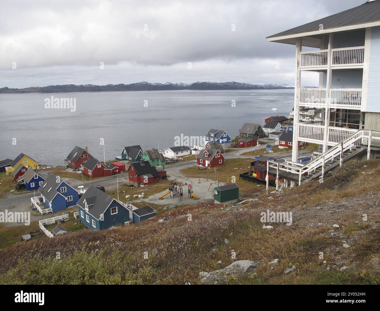Houses in Nuuk, Greenland, North America Stock Photo - Alamy