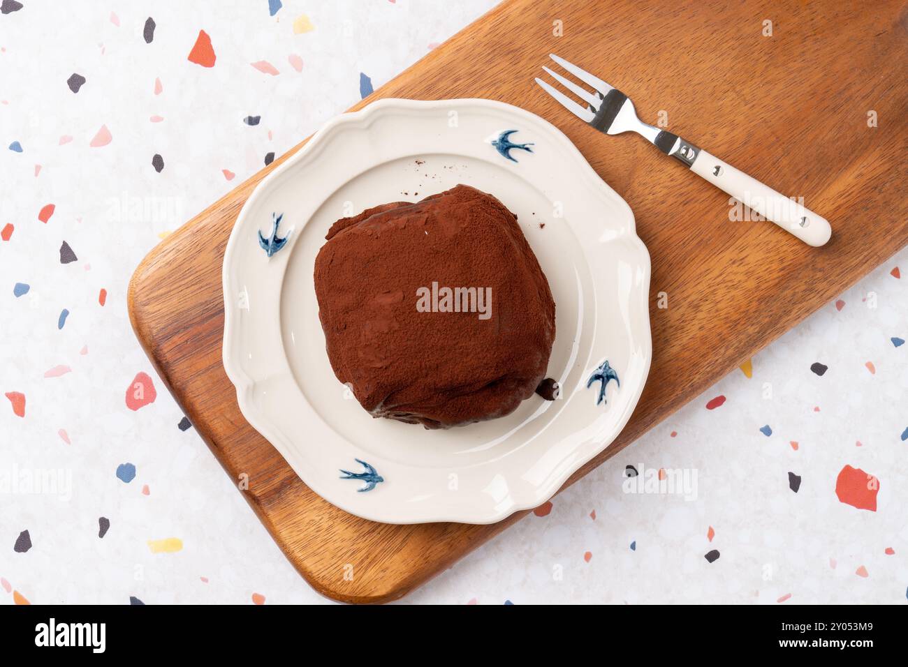 Chocolate cream croissant, croissant, whipped cream, bread, pastry ...