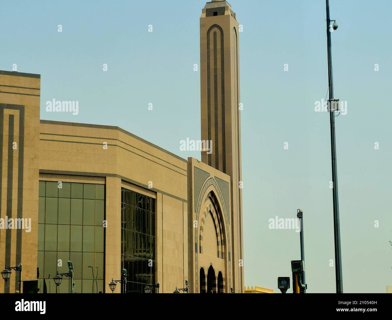 Mecca, Saudi Arabia, June 8 2024: A mosque in the streets of Makkah ...